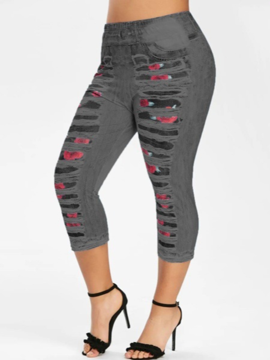 LW Plus Size Ripped Yoga Leggings Sale | LovelyWholesale